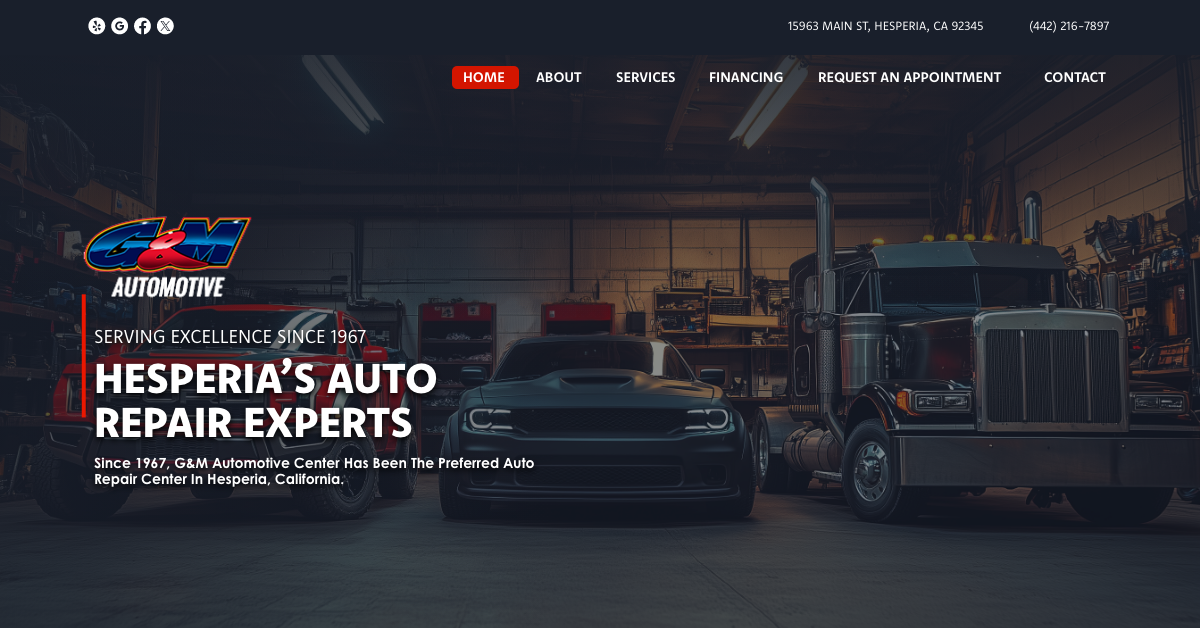 Auto Repair Services in Hesperia, CA | G&M Automotive